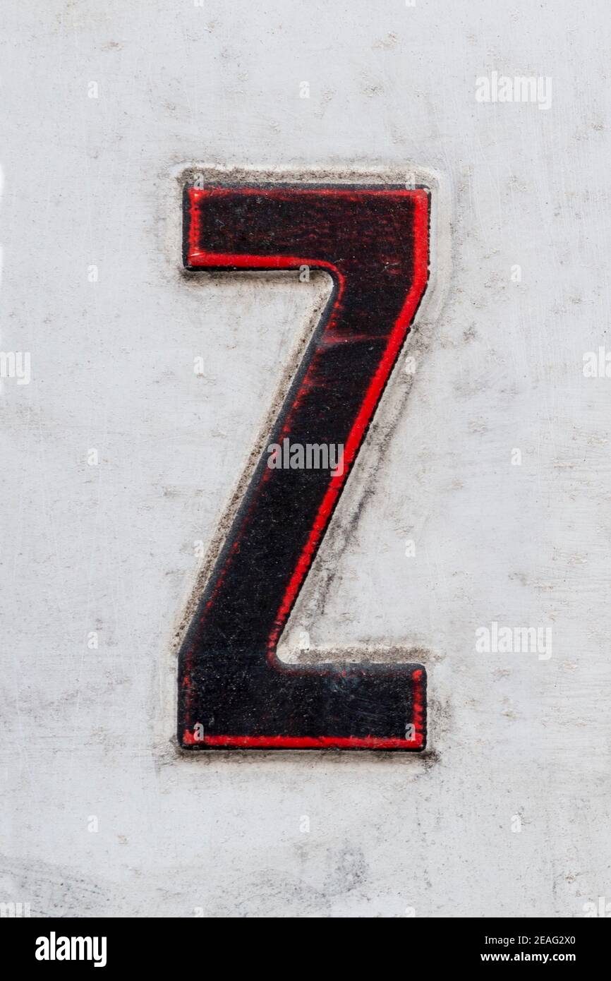 Z typography font letter type hi-res stock photography and images - Alamy