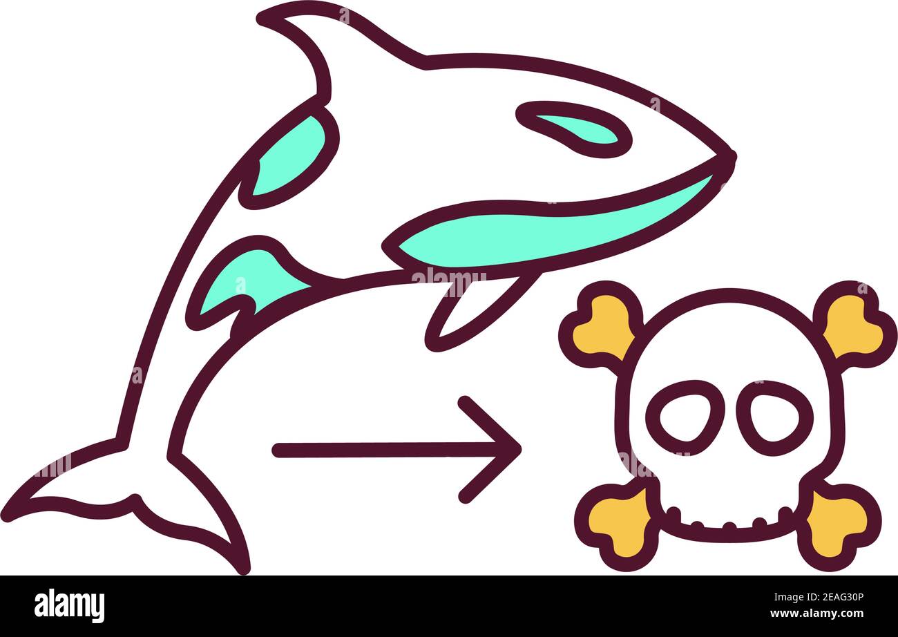 Animal extinction RGB color icon Stock Vector Image & Art - Alamy