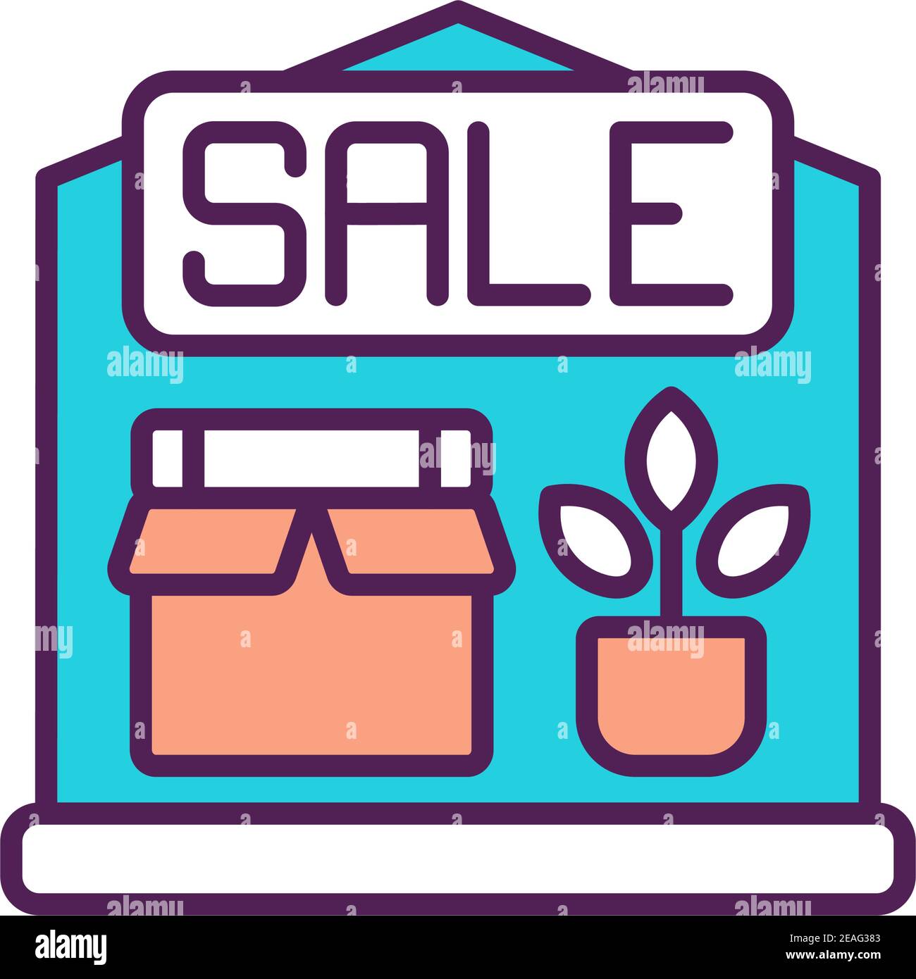 Garage sale RGB color icon Stock Vector Image & Art - Alamy