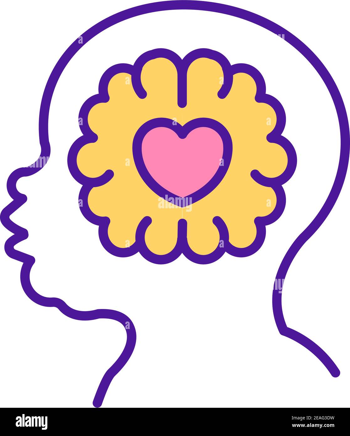 Child emotional intelligence RGB color icon Stock Vector Image & Art ...