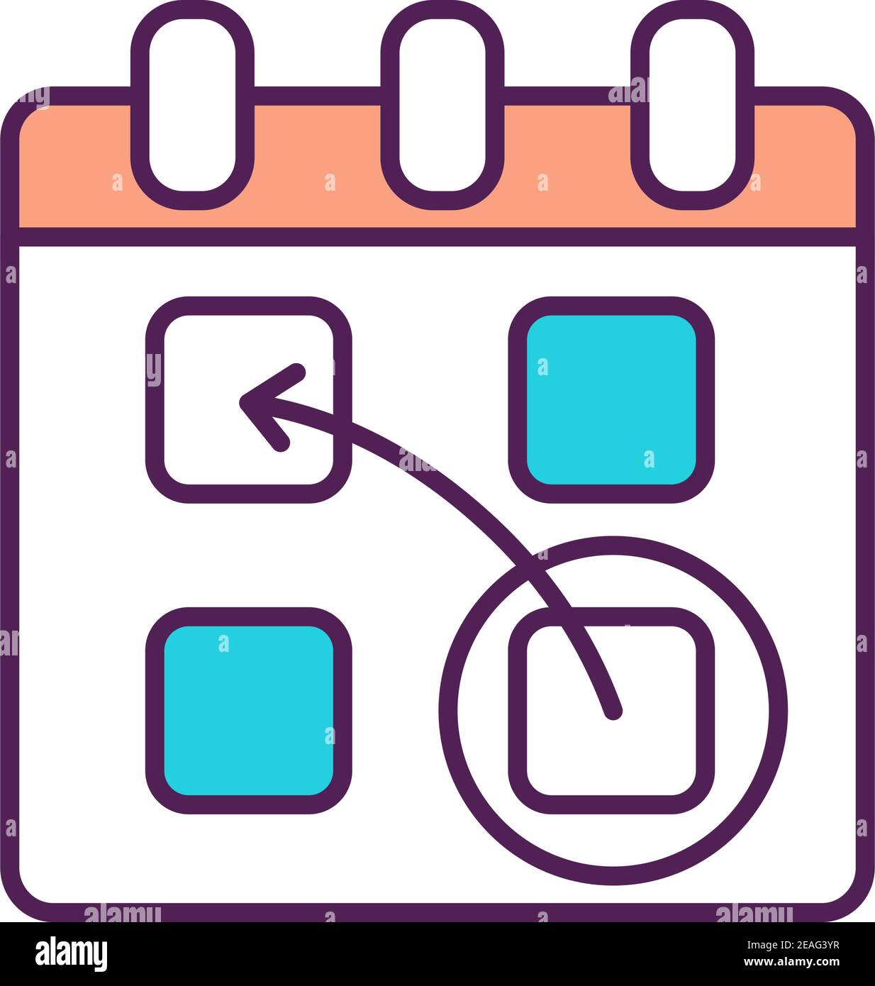 Monthly schedule RGB color icon Stock Vector Image & Art - Alamy