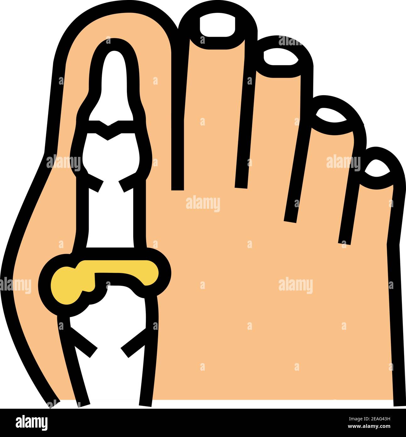 Big toe foot Stock Vector Images - Alamy
