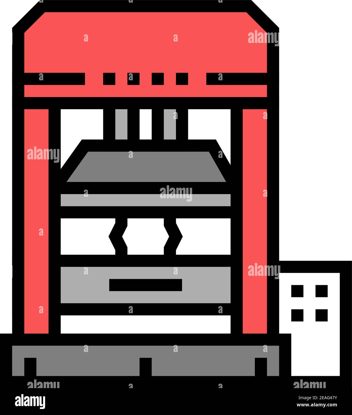 press equipment color icon vector illustration Stock Vector Image & Art ...