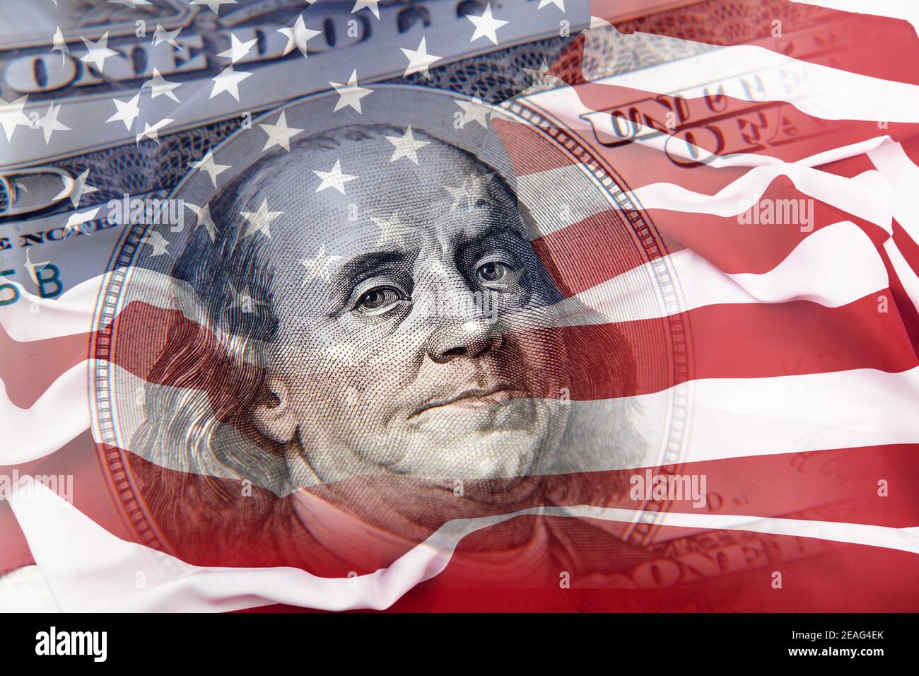 American flag currency composite hi-res stock photography and images ...