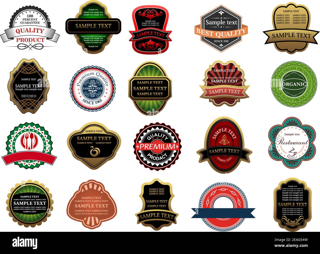Retail banners, badges and labels set for business design Stock Vector ...