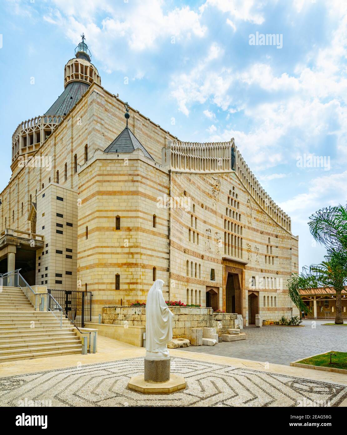 Basilica of the annunciation in Nazareth, Israel Stock Photo - Alamy