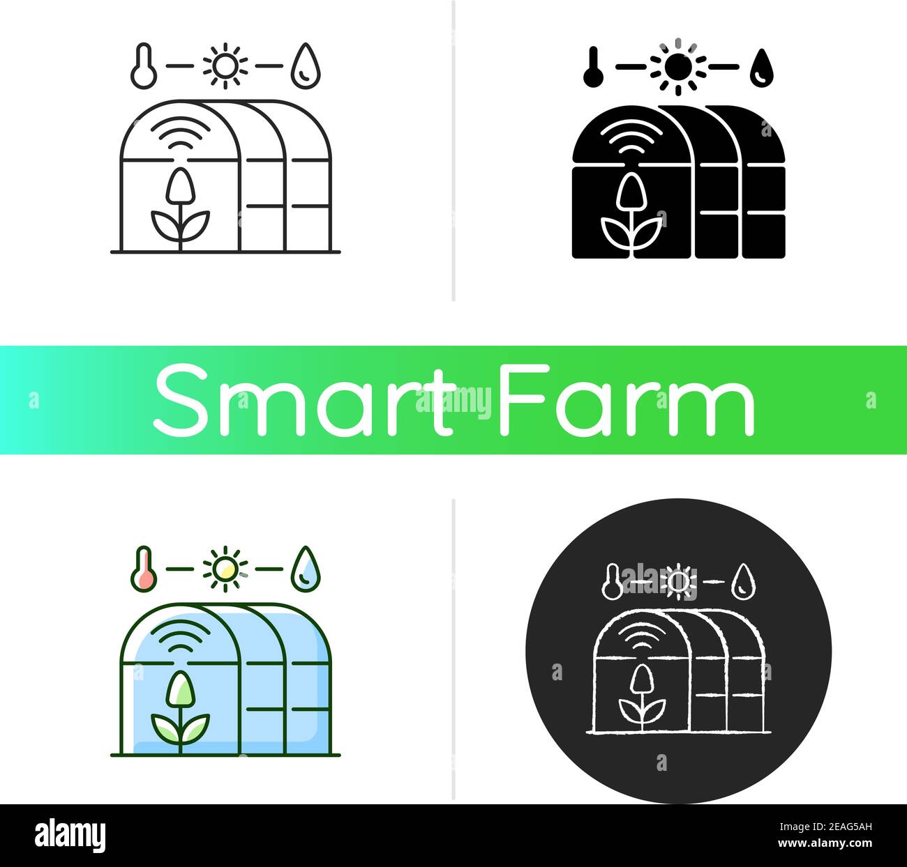 Smart greenhouse icon Stock Vector Image & Art - Alamy