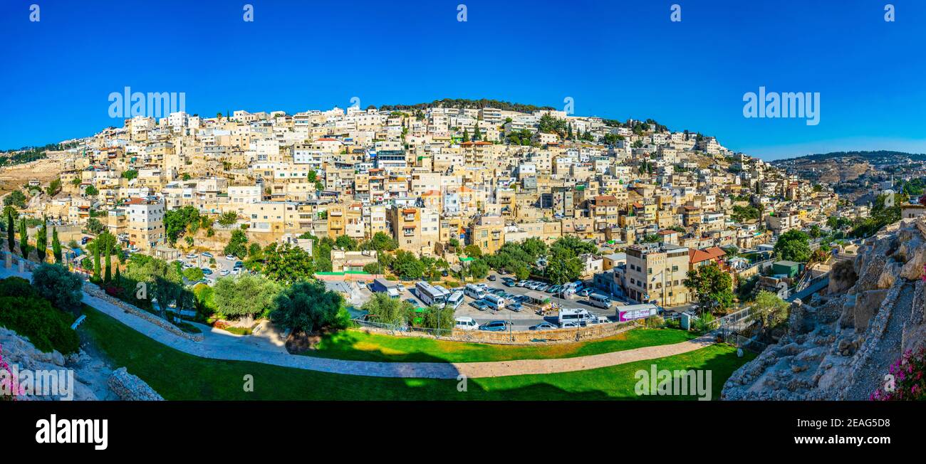Aerial view of Jerusalem from the city of David, Israel Stock Photo - Alamy