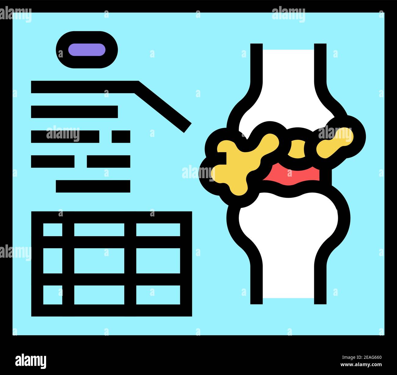 lumps analysis and researching color icon vector illustration Stock ...