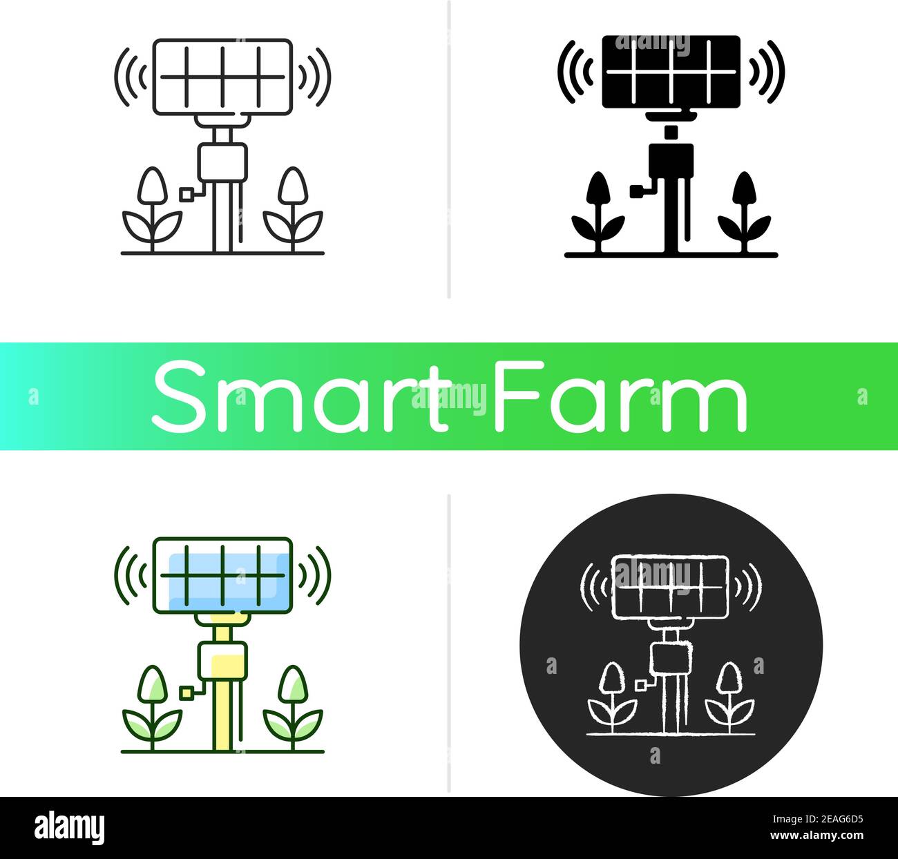 Smart agriculture sensors icon Stock Vector Image & Art - Alamy