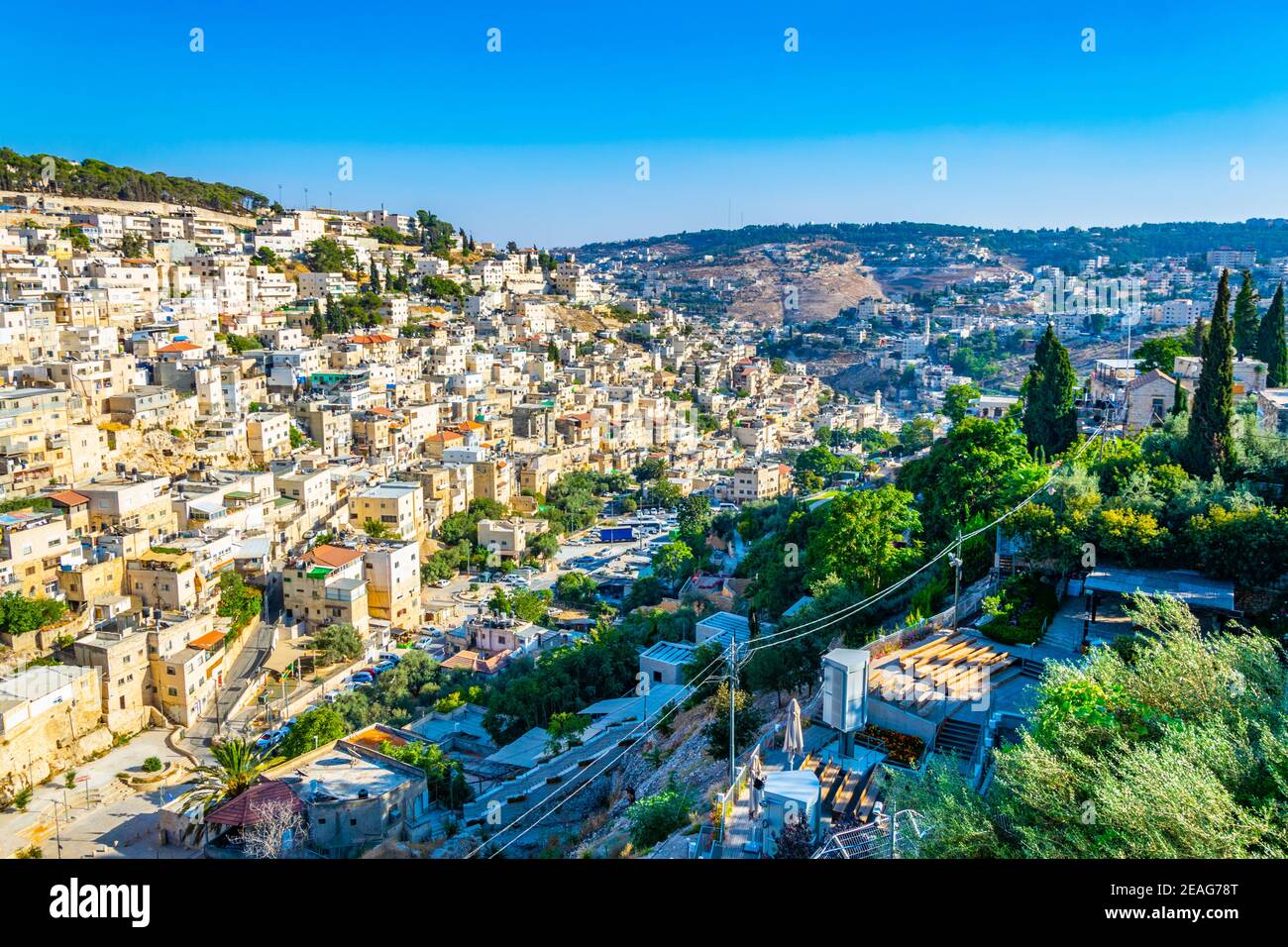 Aerial view of Jerusalem from the city of David, Israel Stock Photo - Alamy