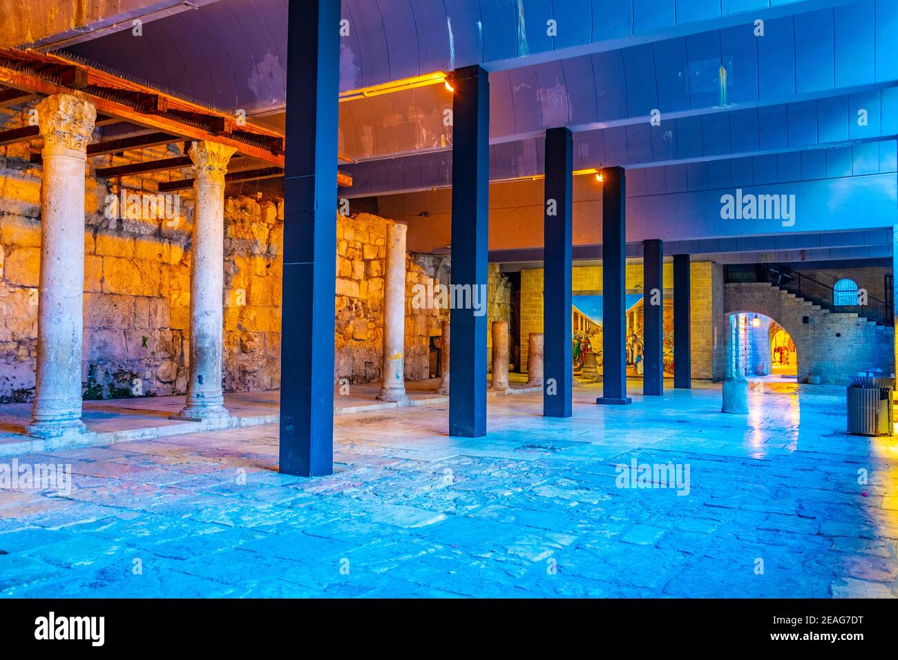 Ruins of roman street called cardo in Jerusalem, Israel Stock Photo - Alamy