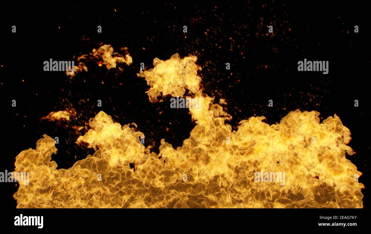 3d Flaming background suitable for all kind of display purposes Stock ...