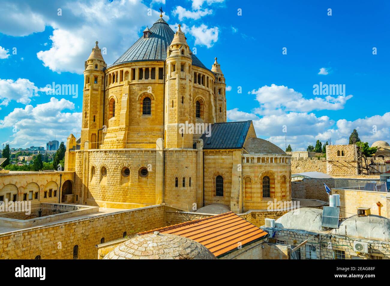Franciscan monastery of dormition in Jerusalem, Israel Stock Photo - Alamy