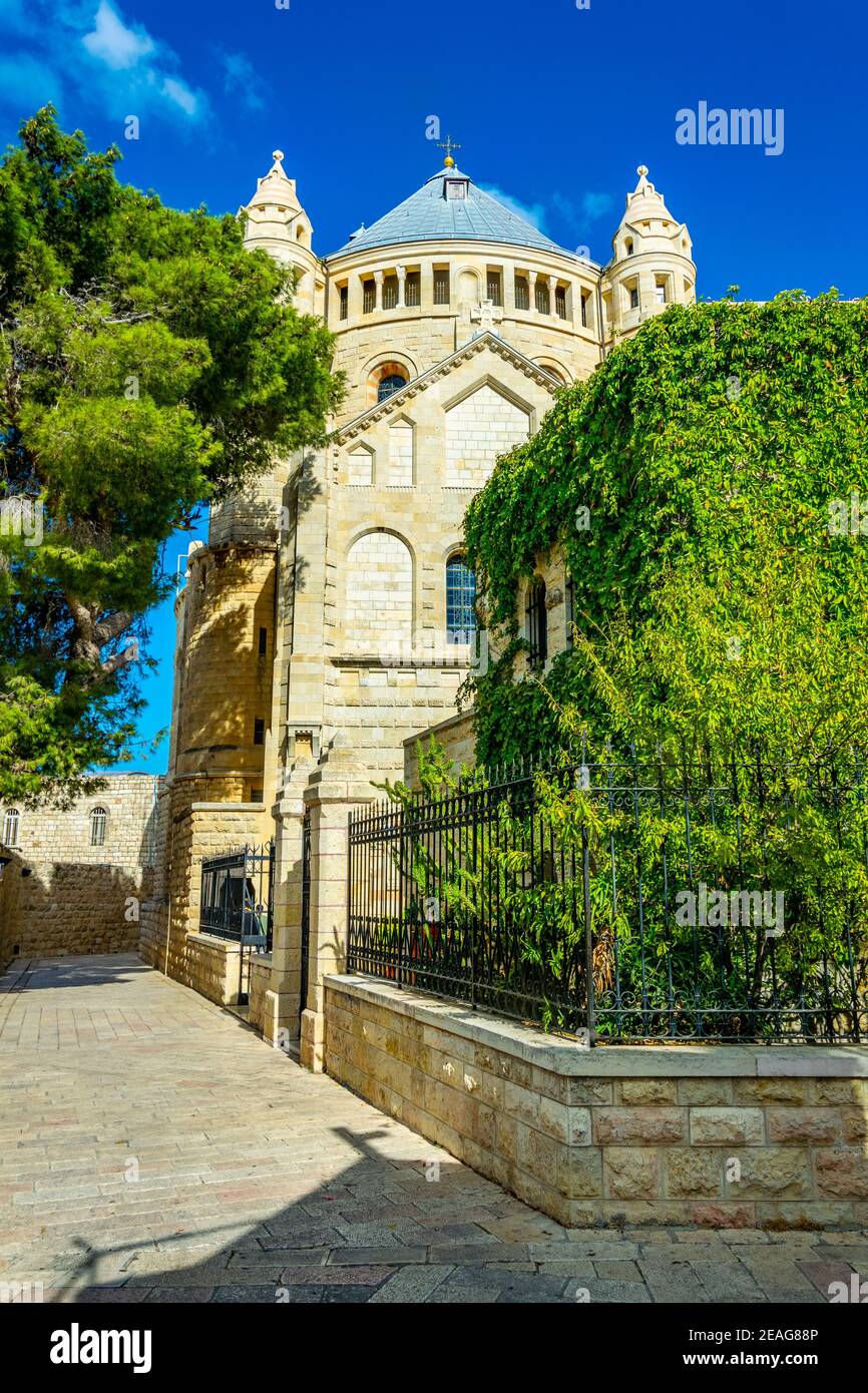 Franciscan monastery of dormition in Jerusalem, Israel Stock Photo - Alamy