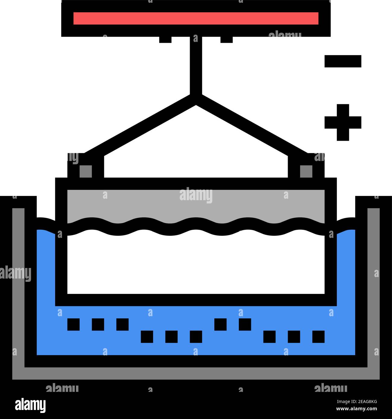metal galvanization color icon vector illustration Stock Vector Image ...