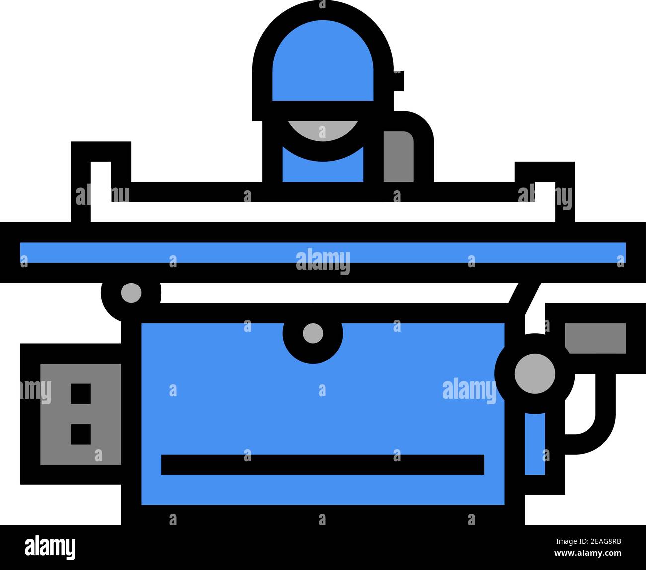 grinding machine color icon vector illustration Stock Vector Image ...
