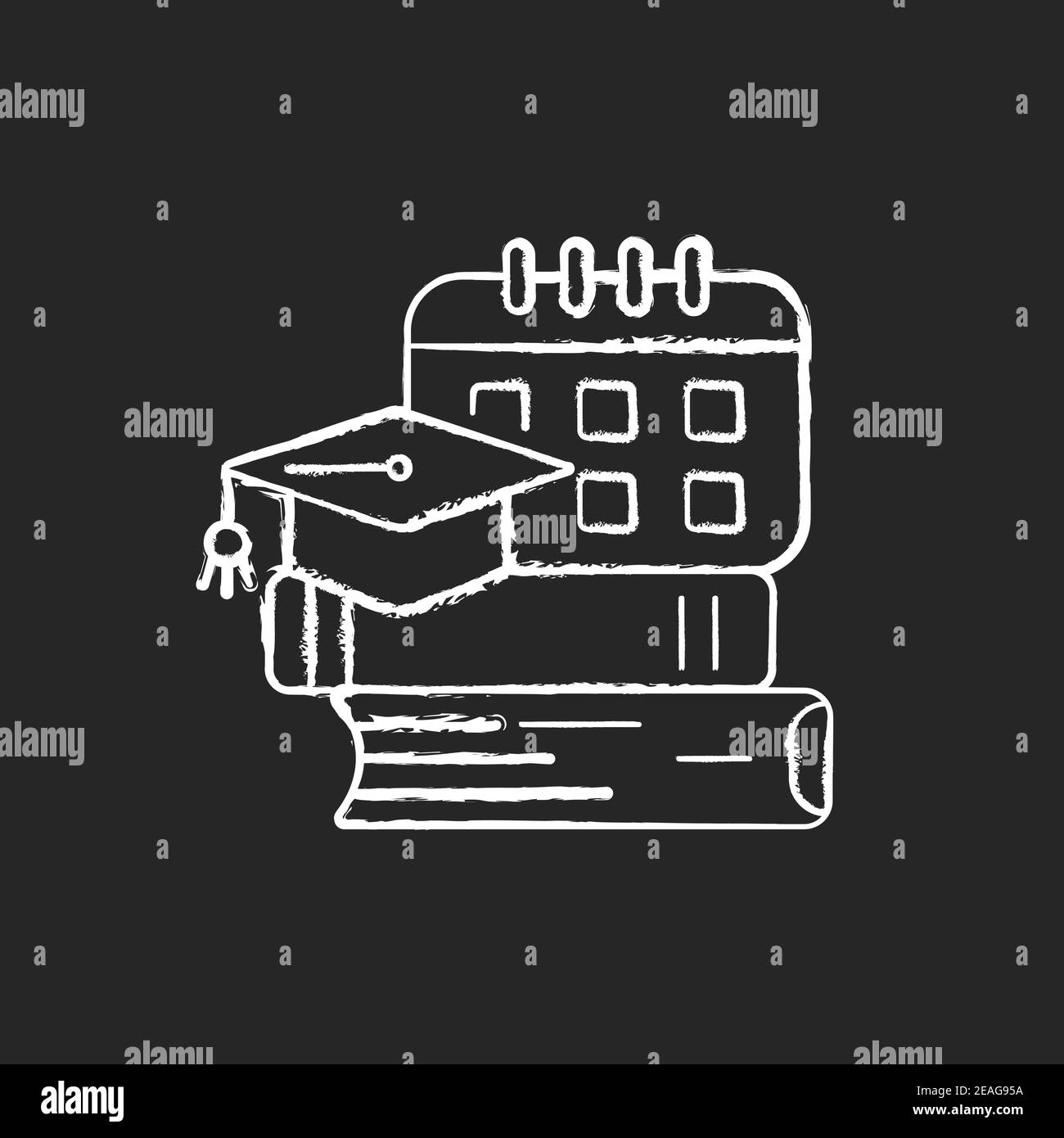 Bootcamp chalk white icon on black background Stock Vector Image & Art ...