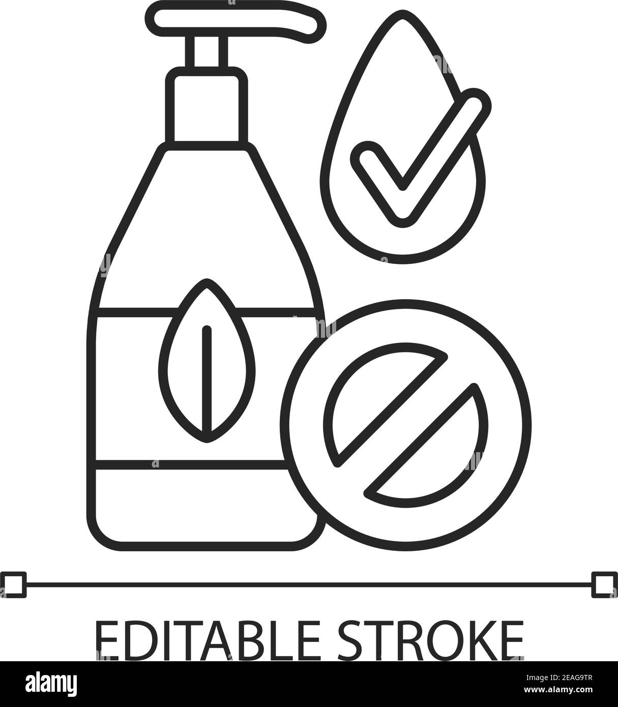 Silicone free linear icon Stock Vector Image & Art - Alamy