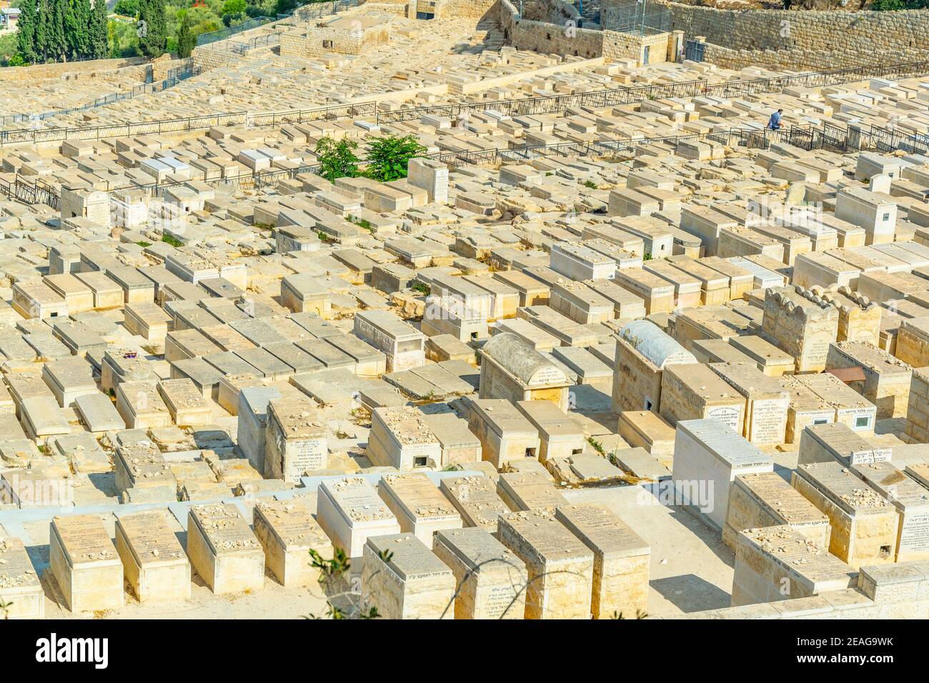 Tombs of the prophets situated on mount of olives in Jerusalem, Israel ...