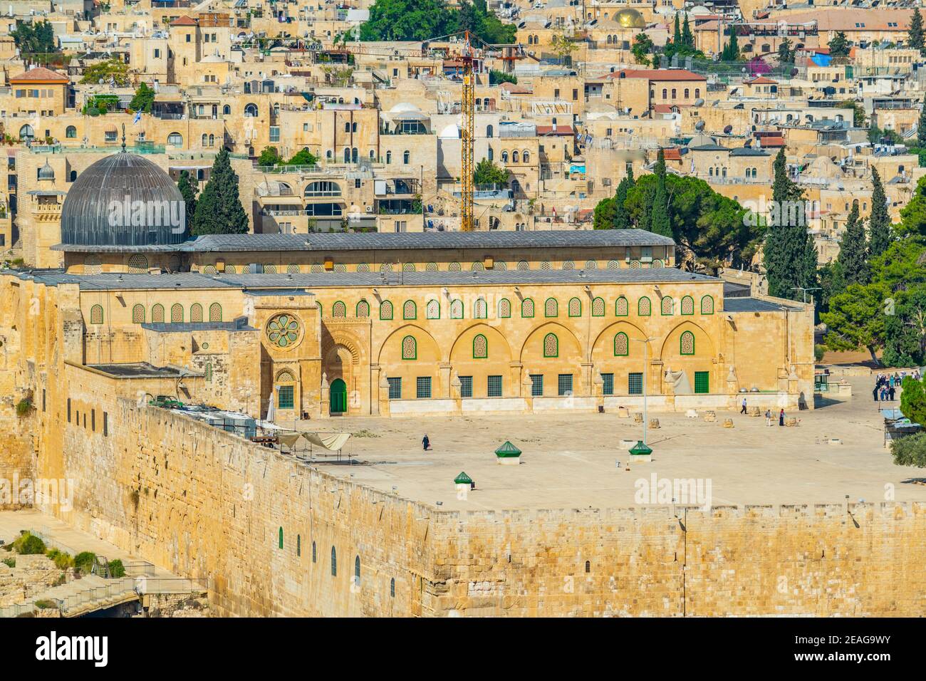 Aerial view of Al aqsa mosque in Jerusalem, Israel Stock Photo - Alamy