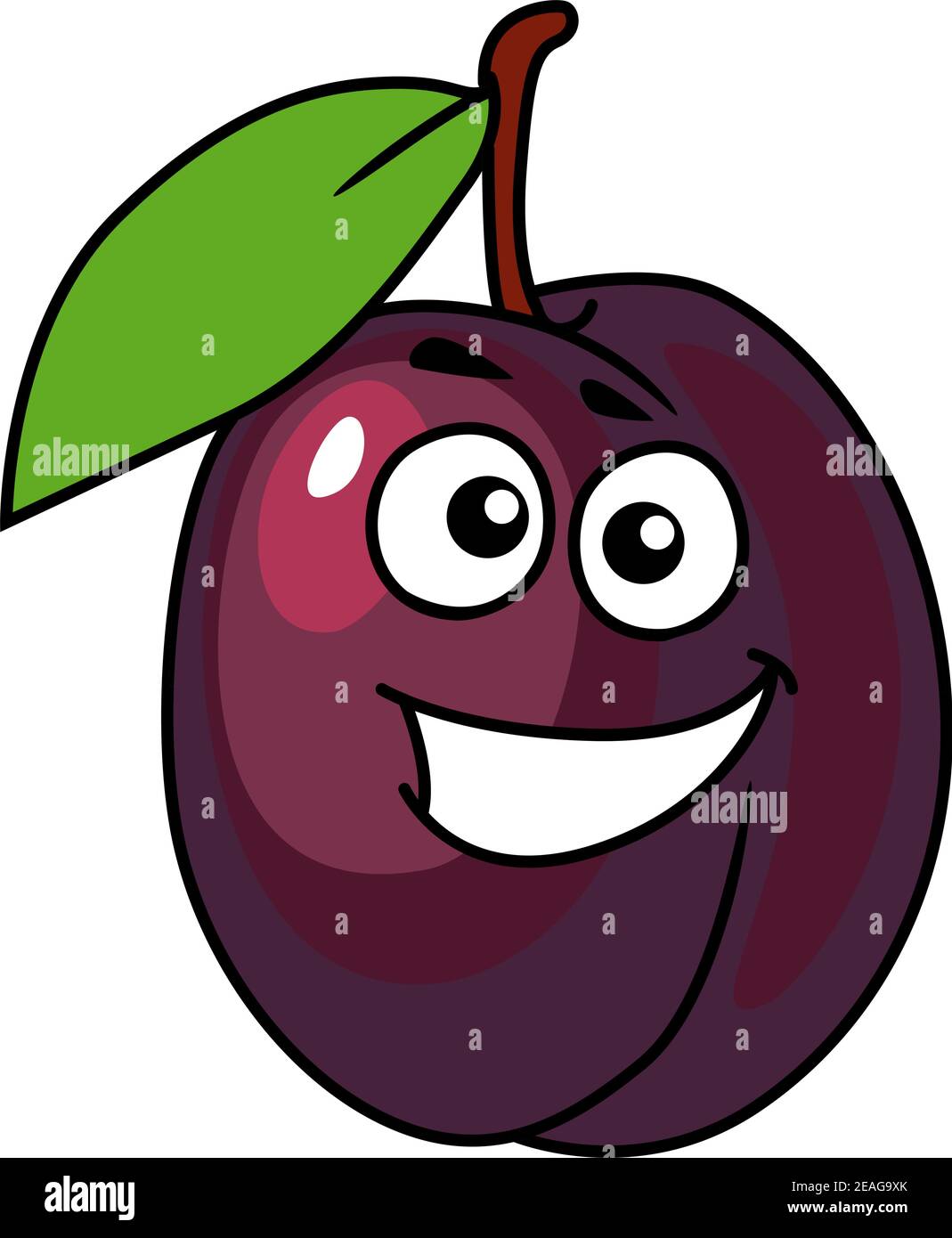 Cartoon plum Stock Vector Images - Alamy
