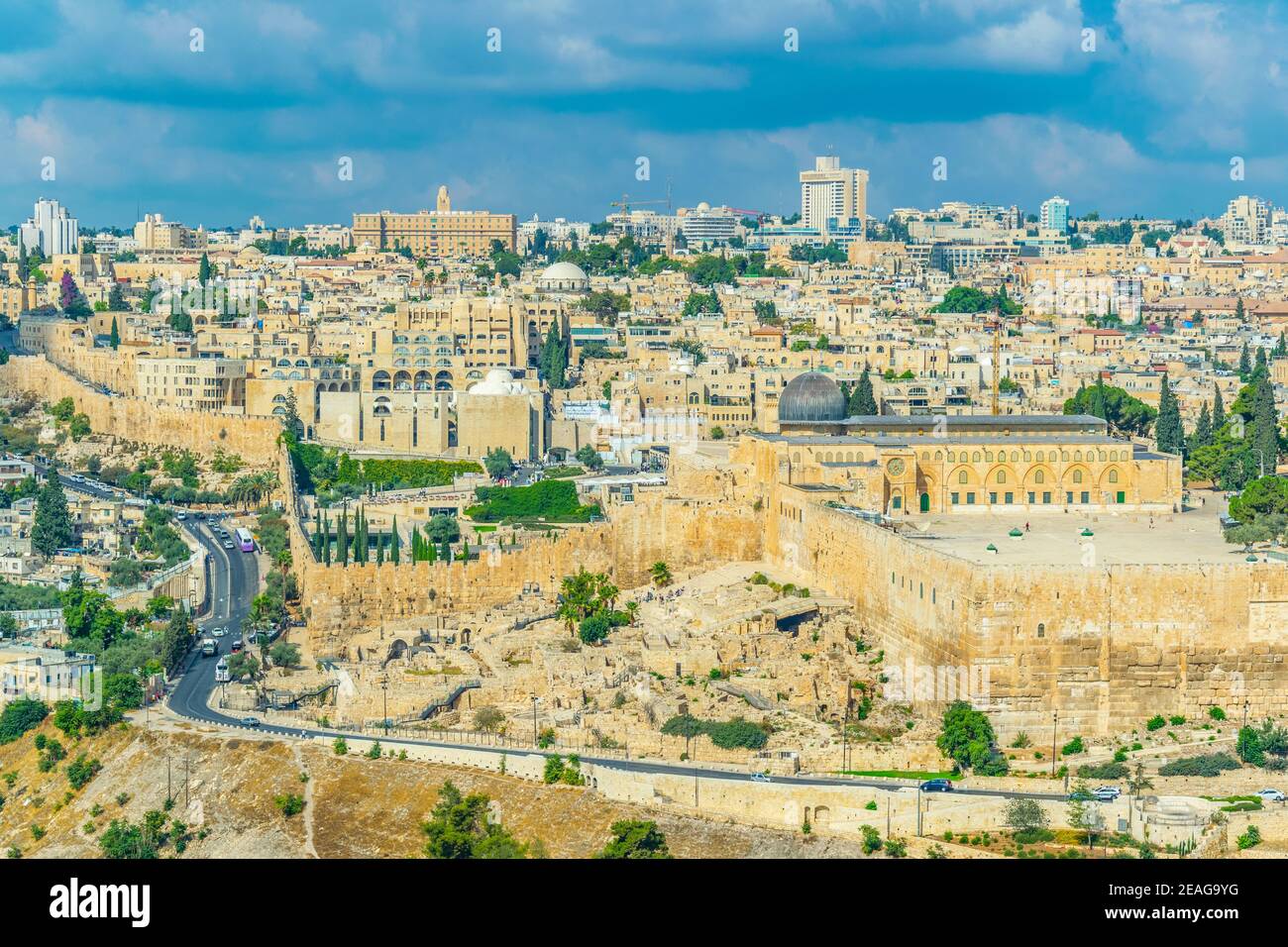 Aerial view of Al aqsa mosque in Jerusalem, Israel Stock Photo - Alamy