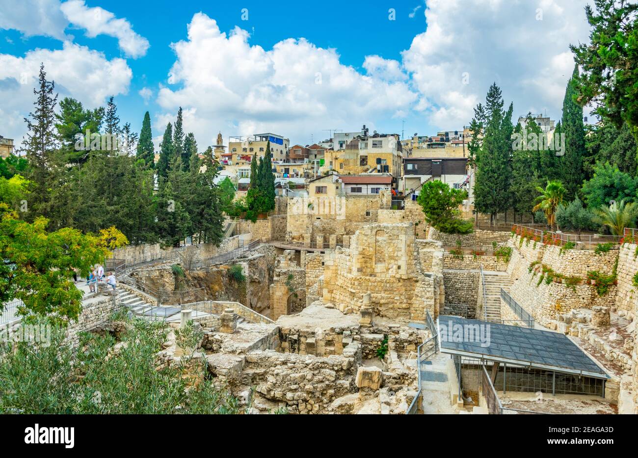 Israel jerusalem pool bethesda roman hi-res stock photography and ...