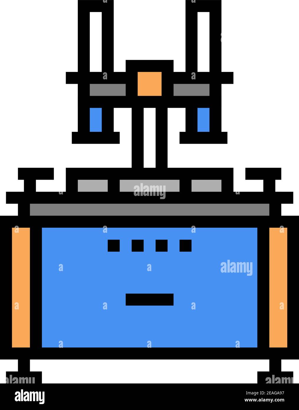 lapping machine color icon vector illustration Stock Vector Image & Art ...