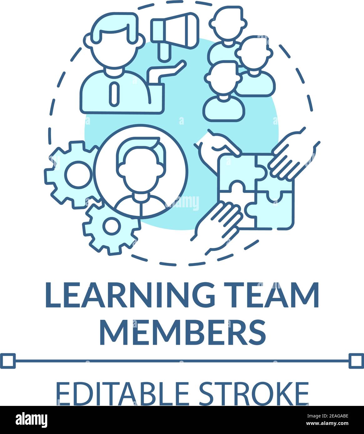 Collaborative learning concept icon Stock Vector Image & Art - Alamy