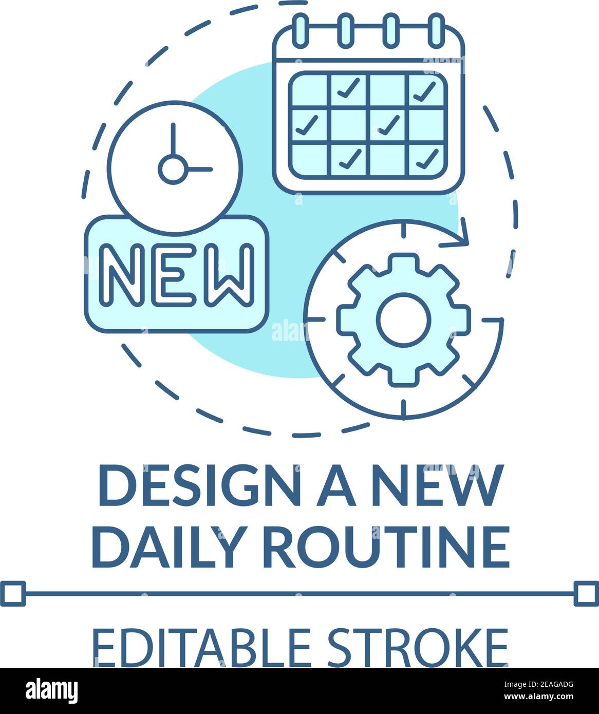 Design of new daily routine concept icon Stock Vector Image & Art - Alamy