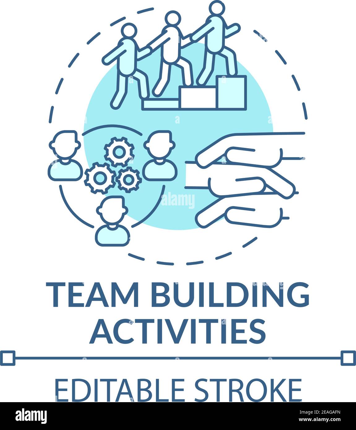 Weekend team getaway concept icon Stock Vector Image & Art - Alamy