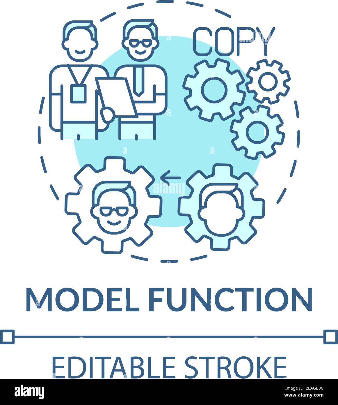 Mechanism of work concept icon Stock Vector Image & Art - Alamy