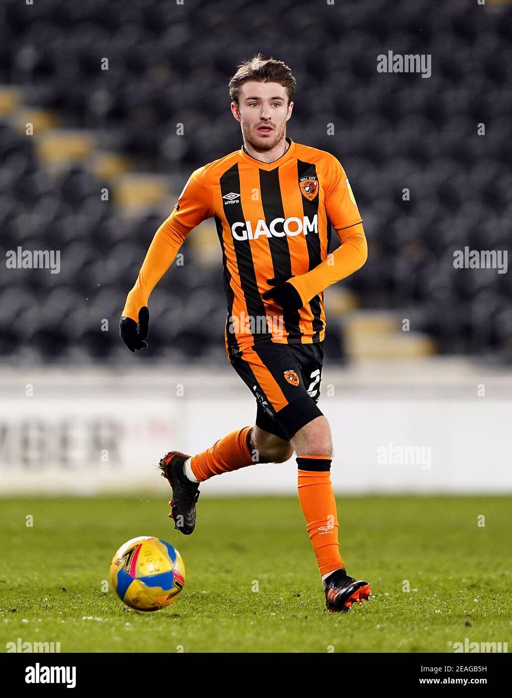 Hull City's Dan Crowley during the Sky Bet League One match at the KCOM ...