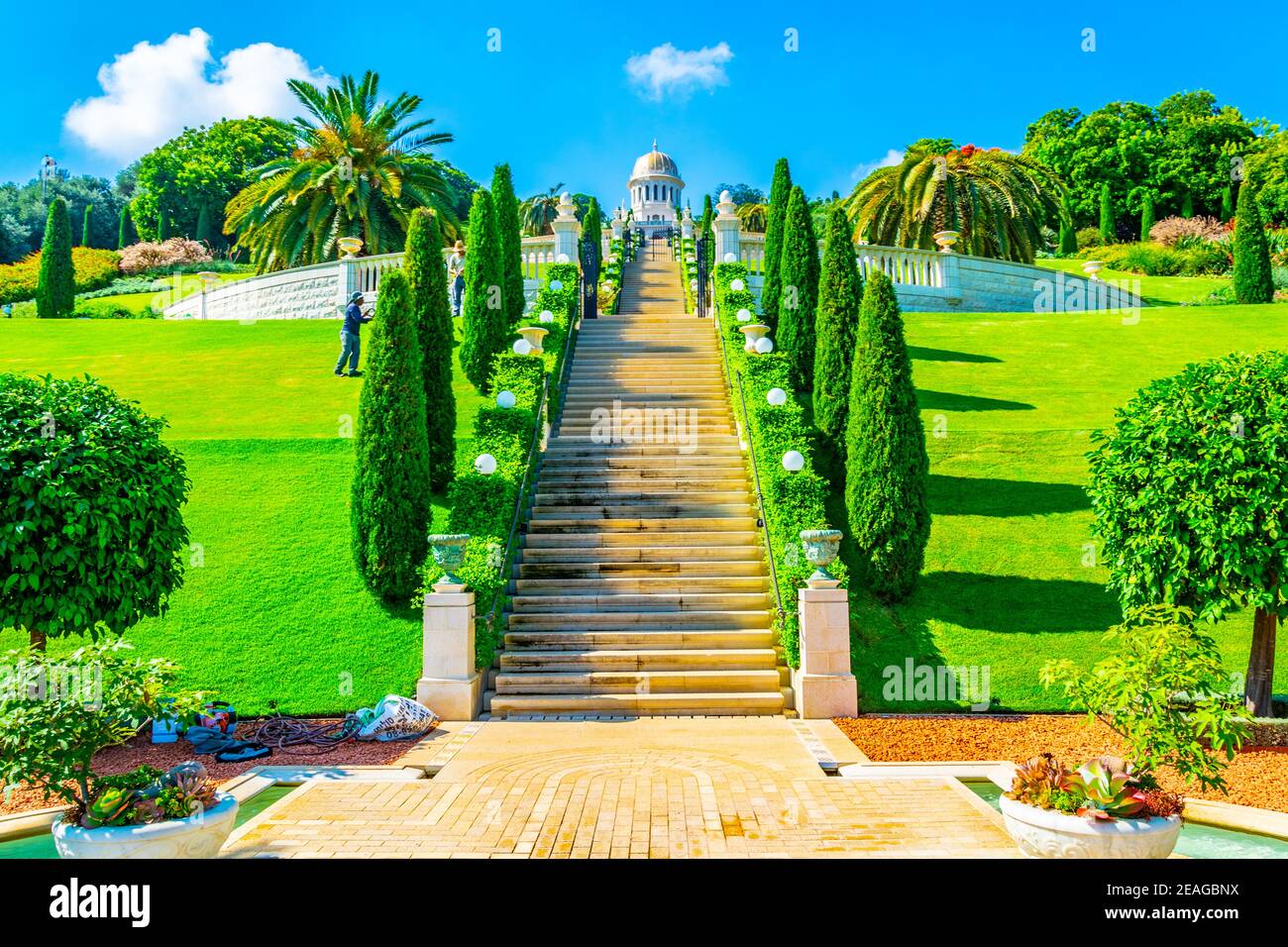 Beautiful Bahai gardens in Haifa, Israel Stock Photo - Alamy
