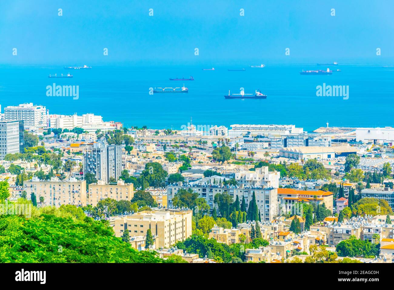 Aerial view of Haifa, Israel Stock Photo - Alamy