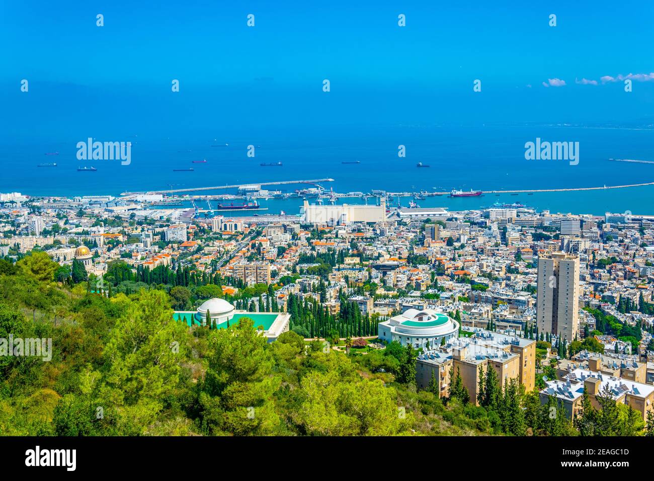 Aerial view of Bahai gardens in Haifa, Israel Stock Photo - Alamy