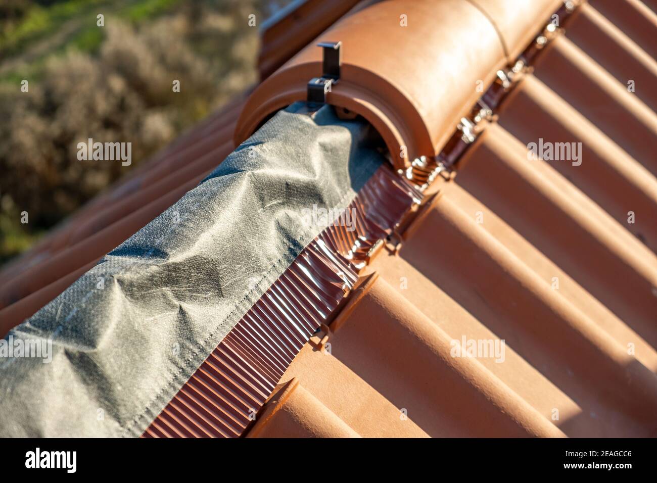 Roofing ridge tiles hi-res stock photography and images - Alamy