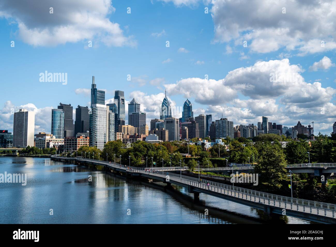 Philadelphia from South Street Bridge Stock Photo - Alamy