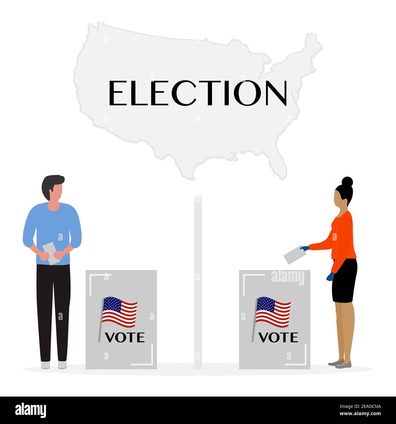 Electoral booth Stock Vector Images - Alamy