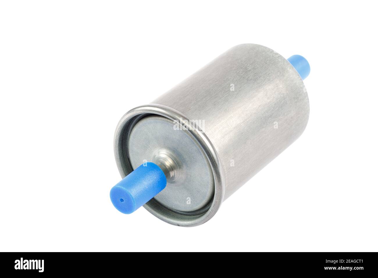 Automotive fuel filter isolated on white background Stock Photo - Alamy