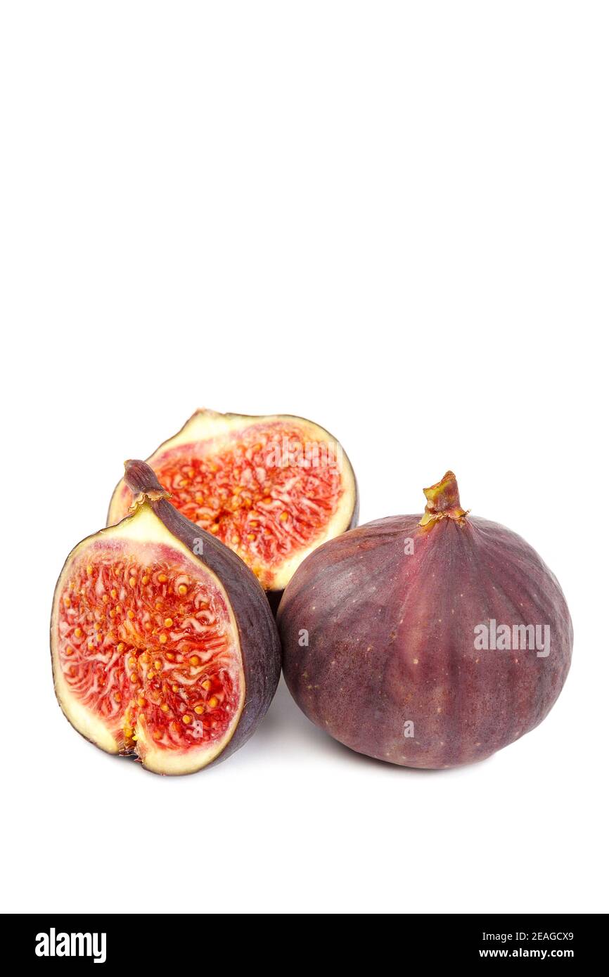 Fresh fig fruits isolated on white background Stock Photo - Alamy
