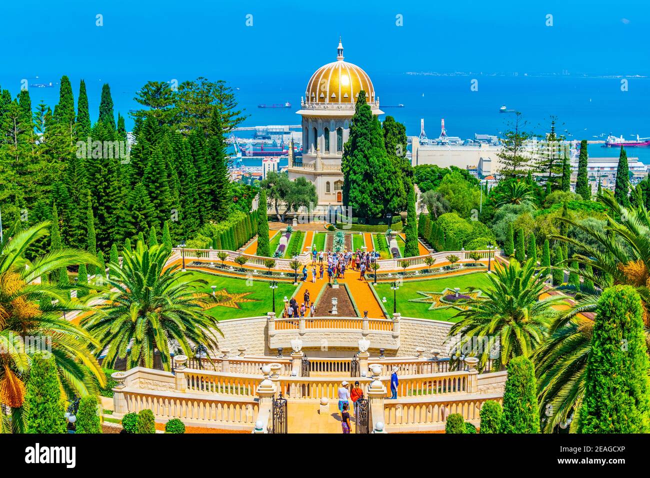Aerial view of Bahai gardens in Haifa, Israel Stock Photo - Alamy