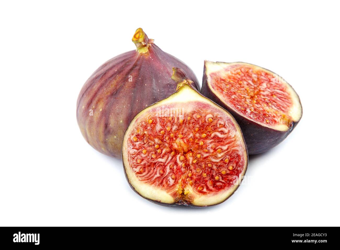 Fresh fig fruits isolated on white background Stock Photo - Alamy