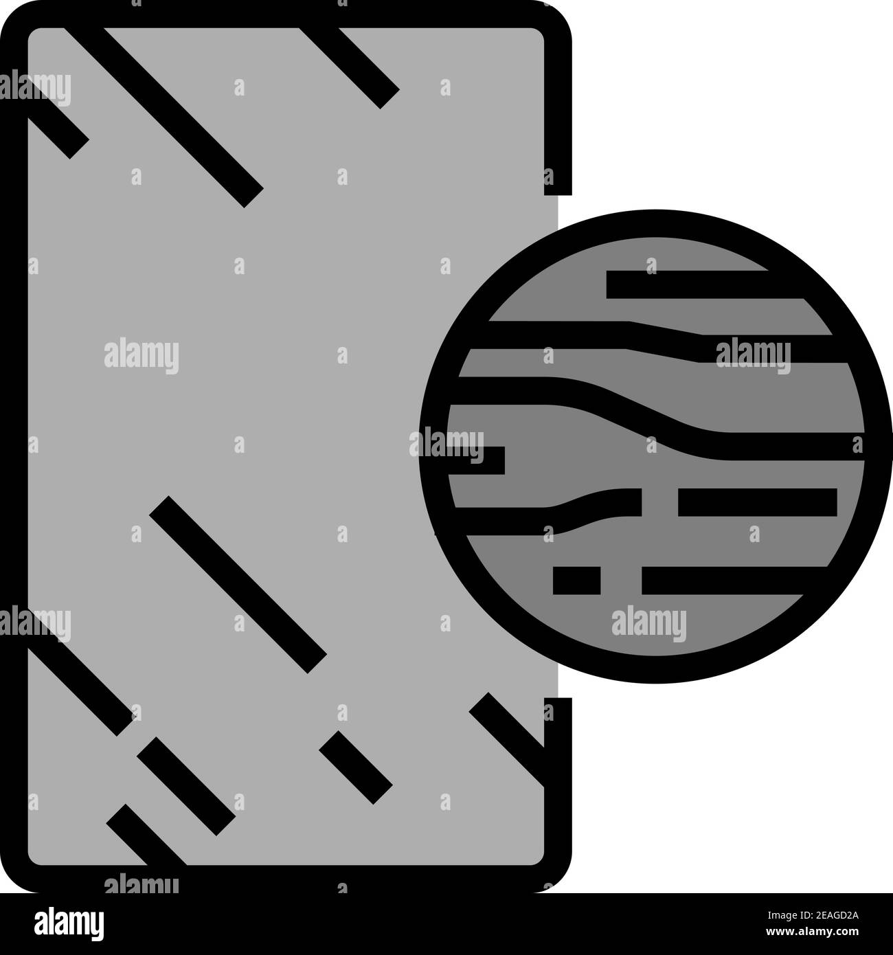 graphite mirror color icon vector illustration Stock Vector Image & Art ...