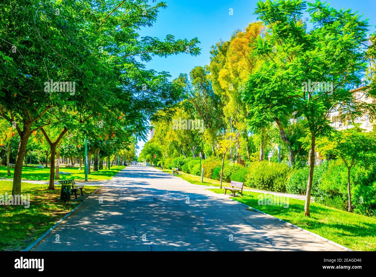 Park at Haifa, Israel Stock Photo - Alamy