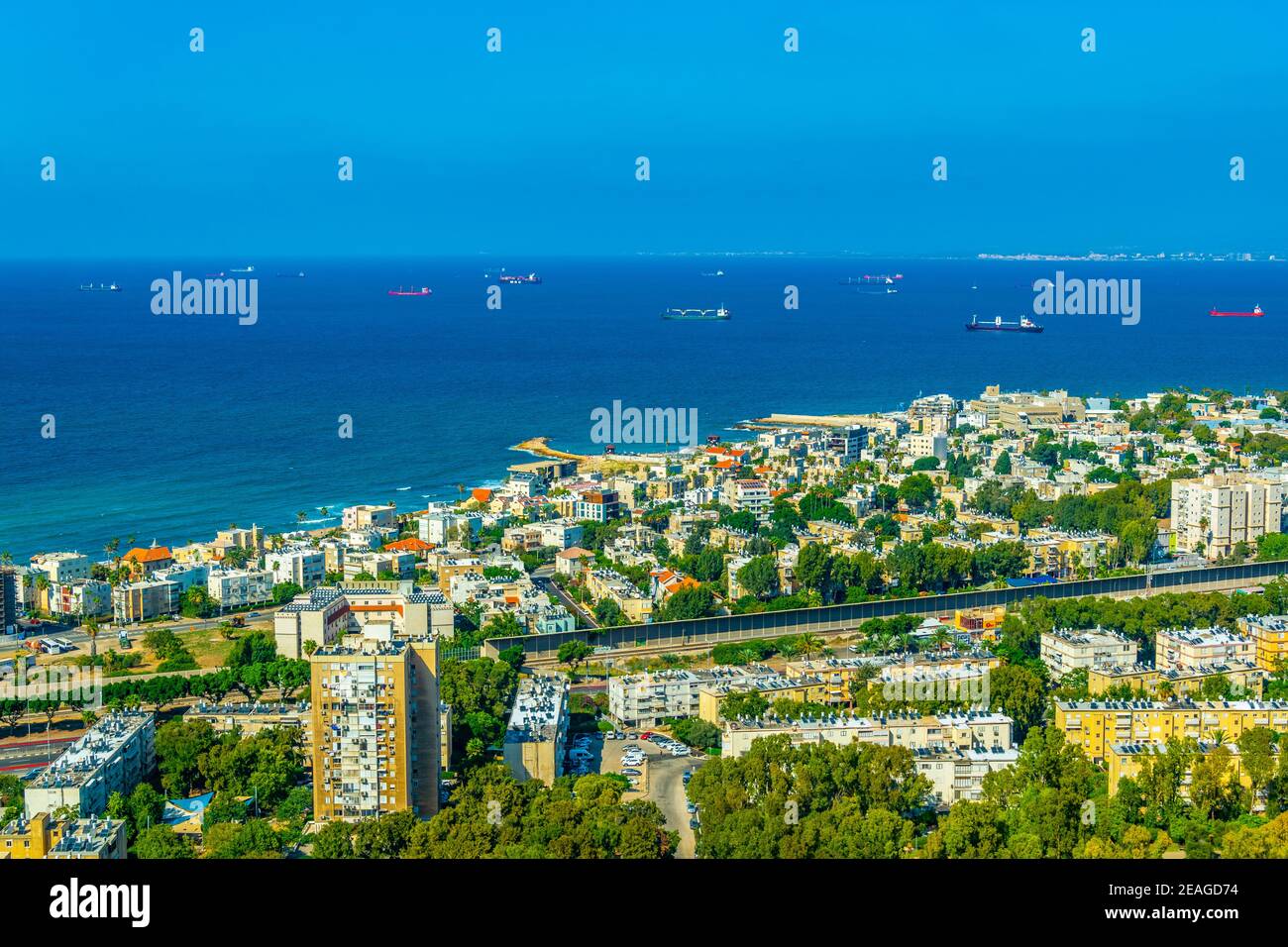 Aerial view of Haifa, Israel Stock Photo - Alamy