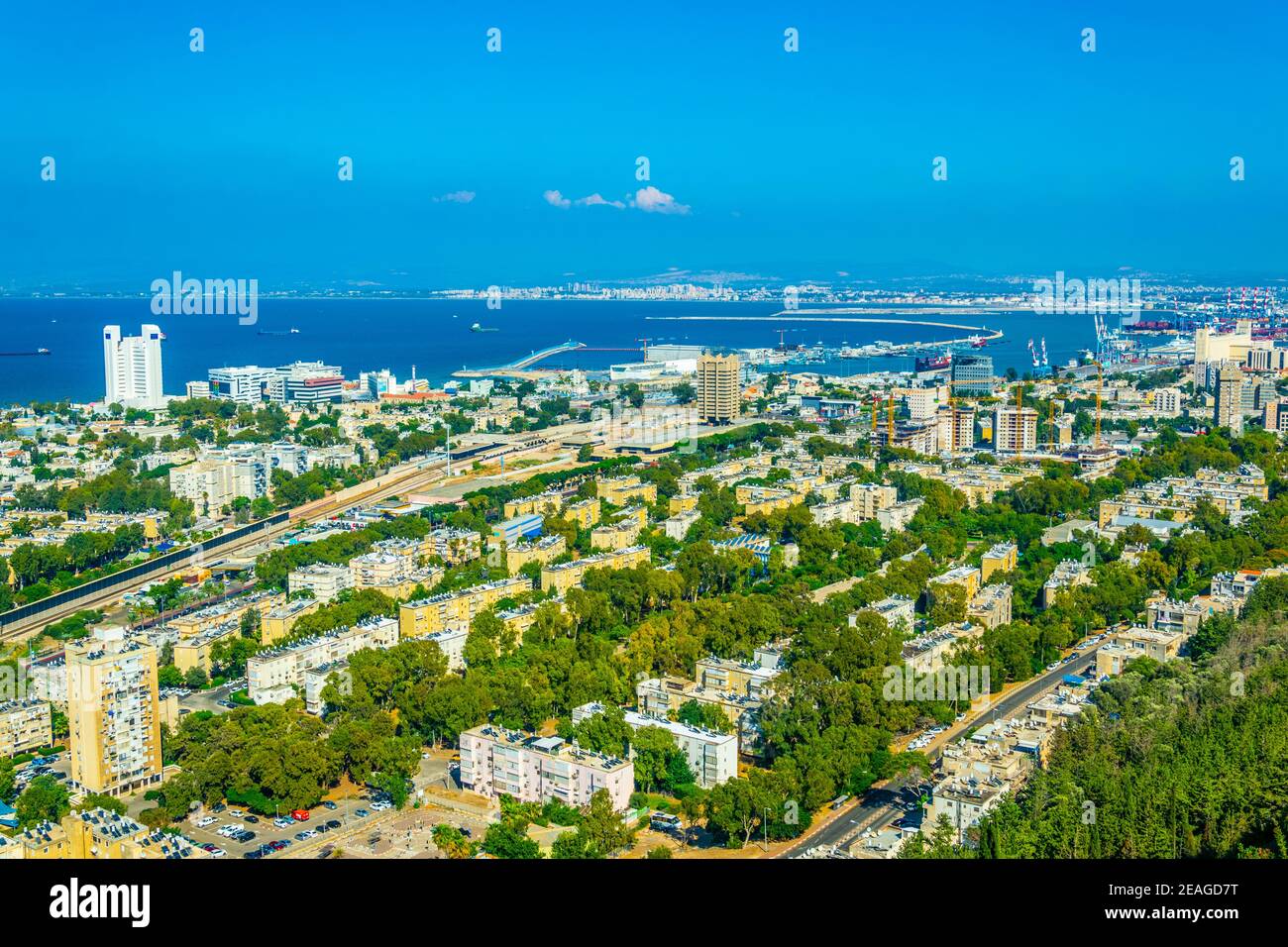 Aerial view of Haifa, Israel Stock Photo - Alamy