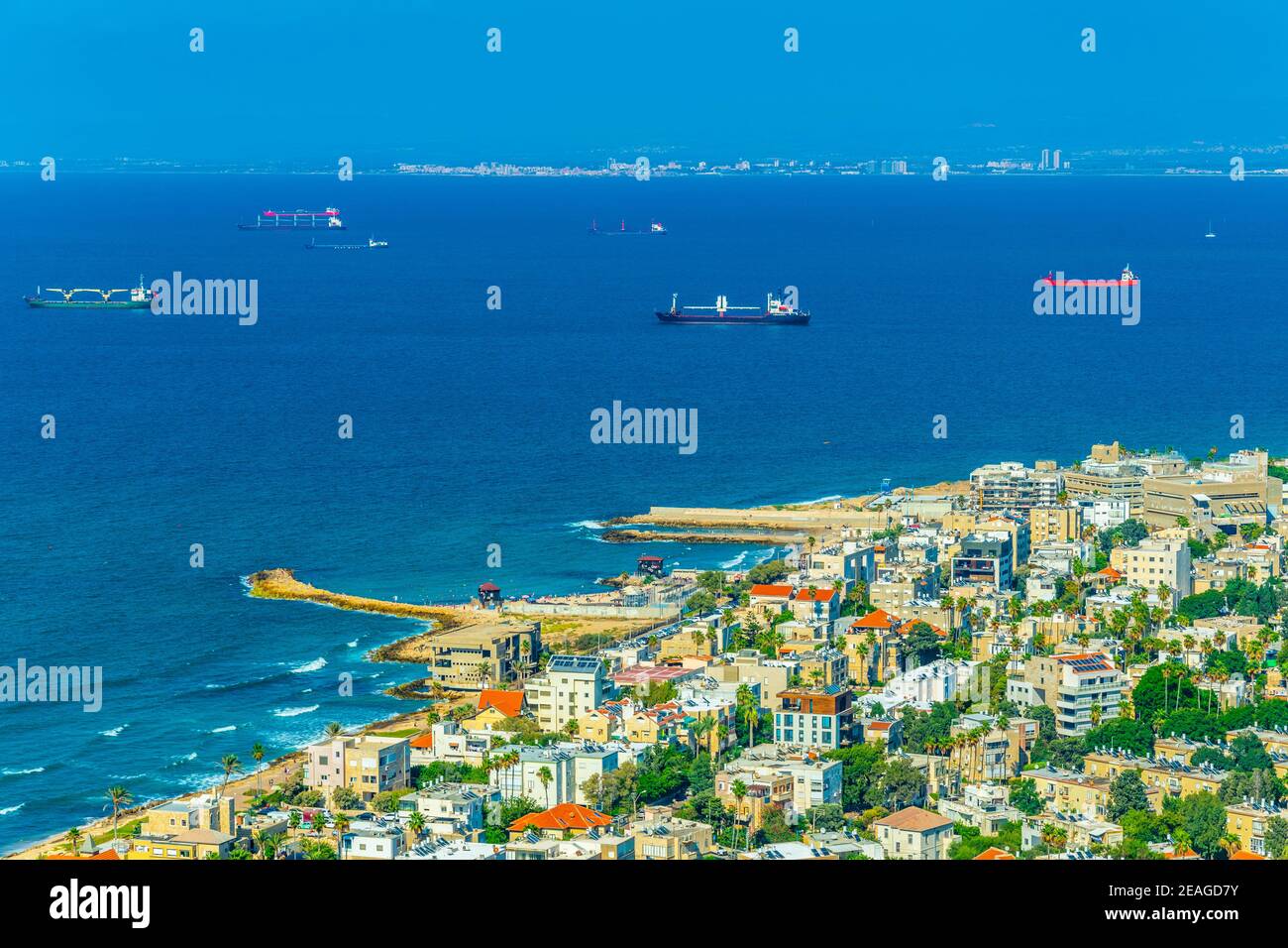 Aerial view of Haifa, Israel Stock Photo - Alamy