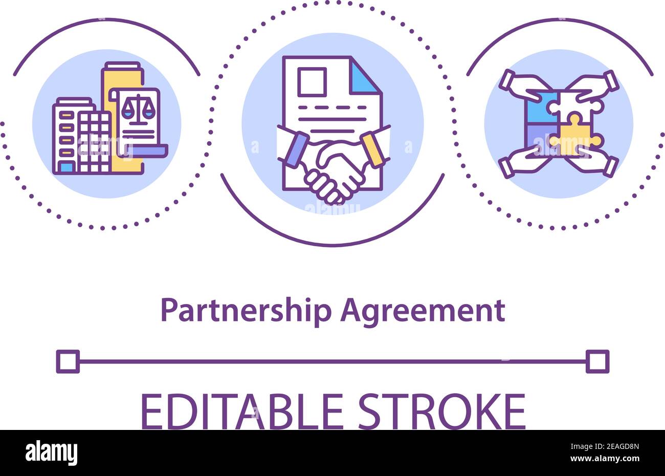 Partnership agreement concept icon Stock Vector Image & Art - Alamy